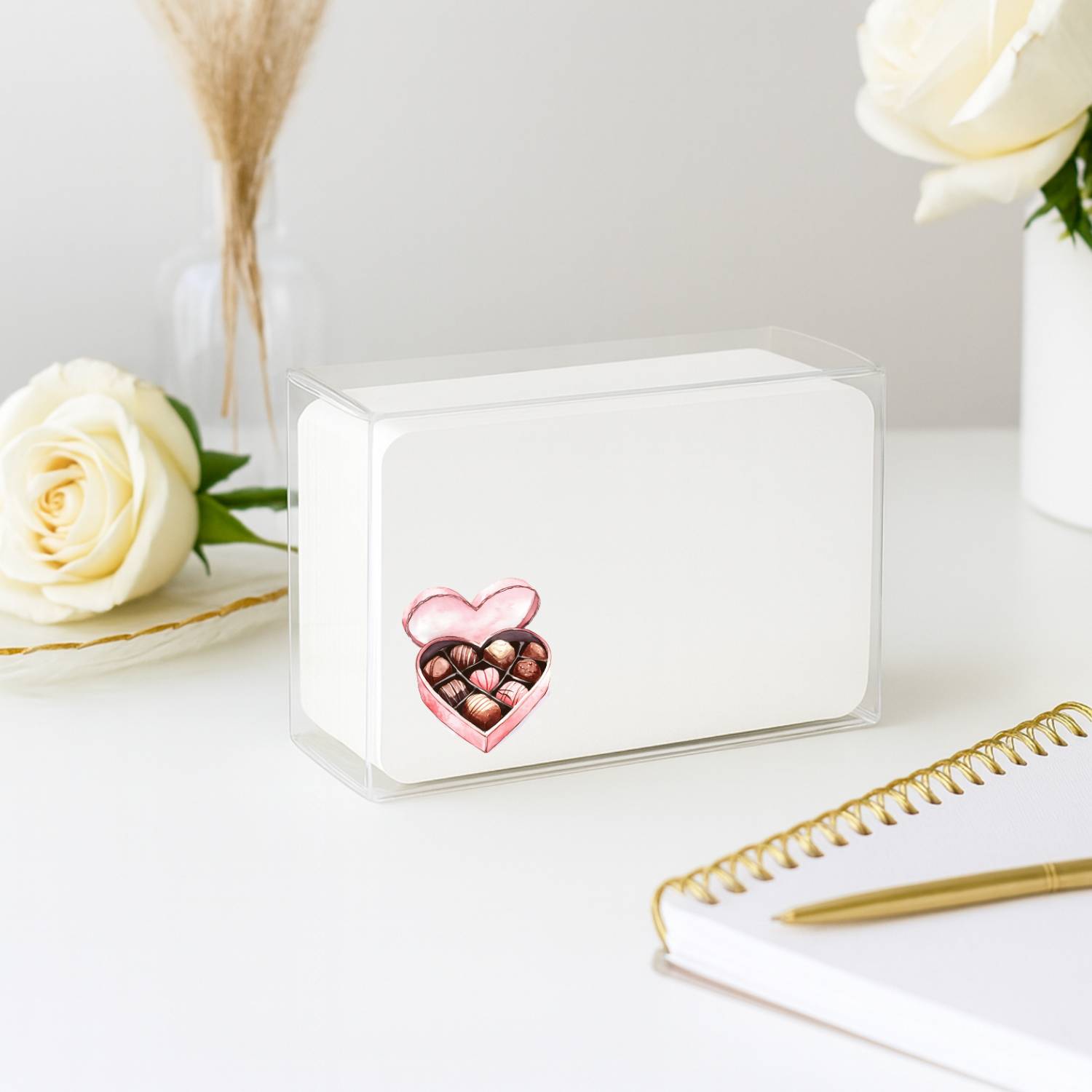 Box of Chocolates Small Notes | Valentine Stationery Gift | Joli Jots ...